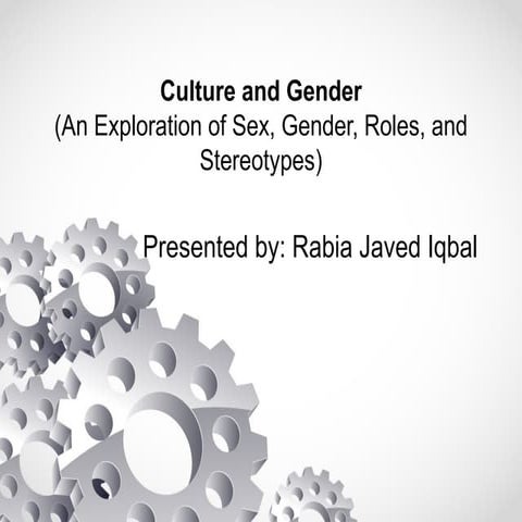Culture_and_Gender_ in cross culture psychology | PPTX