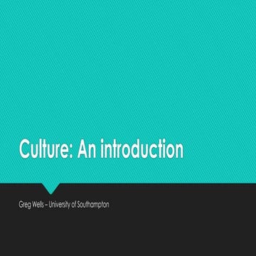 Culture and identity Talk pre-sessional English | PPT
