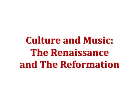 Periods of musical history | PPT