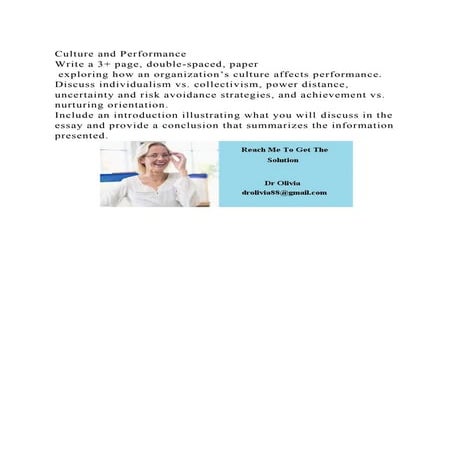 Culture and PerformanceWrite a 3+ page, double-spaced, paper exp.docx