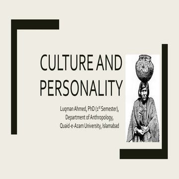 Culture and personality | PPTX