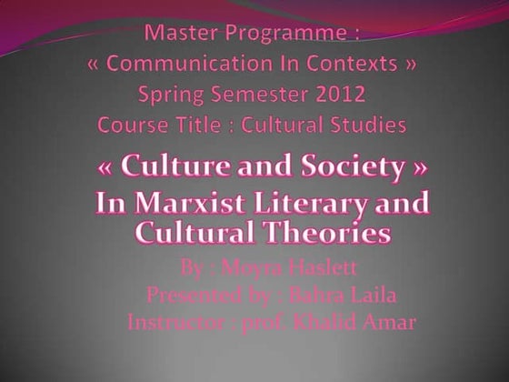 Introduction to culture | PPTX