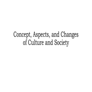 Culture and society powerpoint presentation | PPTX