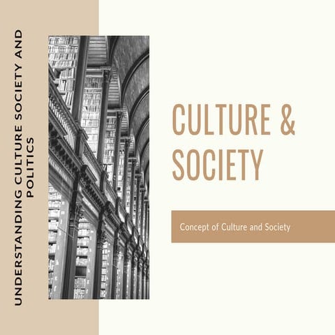 culture and society, elements, aspects and variations | PDF