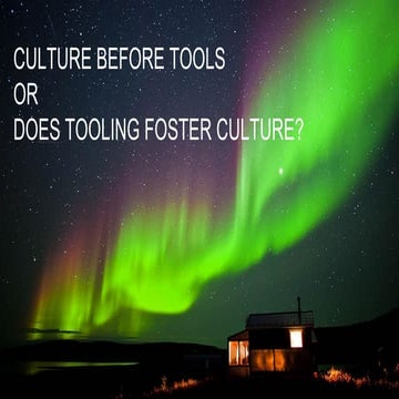 Culture Before Tools or Does Tooling Foster Culture | PDF