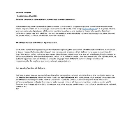 Top 10 Different Cultures Around the World | PPTX