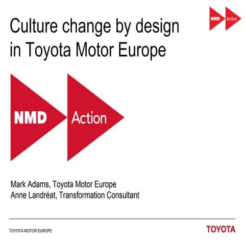 Culture Change By Design in Toyota Europe | PPTX | Automotive Industry ...