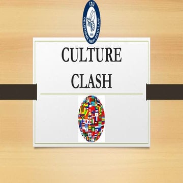 Culture clash siesta | PPTX