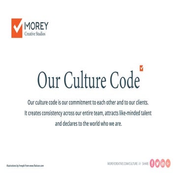 Morey Creative Studios // Culture Code | PDF