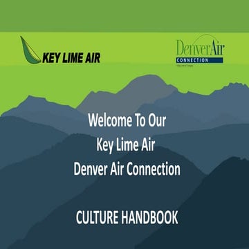Key Lime Air -Denver Air Connection Culture Handbook | PDF | Air Travel ...