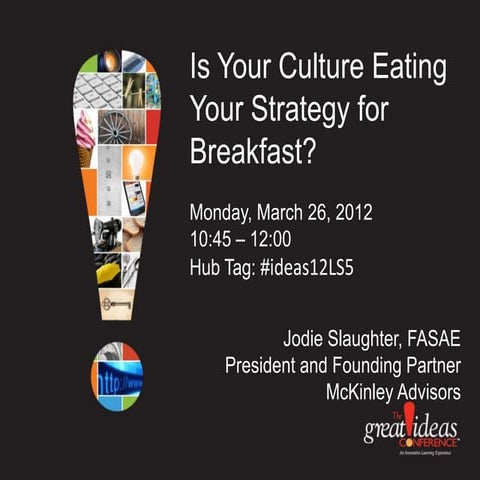 Is Your Culture Eating Your Strategy for Breakfast? | PPTX | Business ...