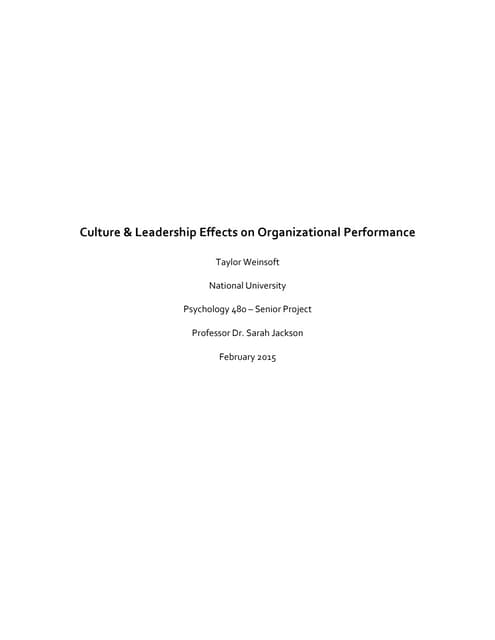 Organization behaviors | PDF