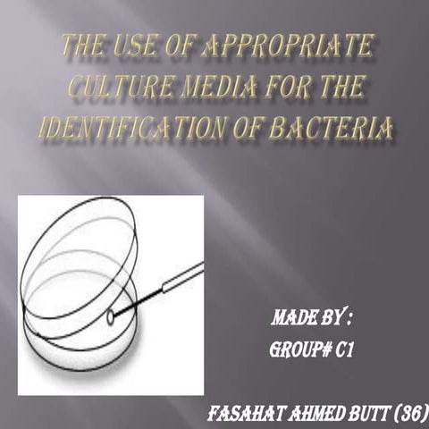 Culture media | PPT