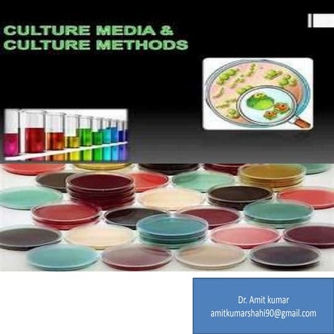 Culture media and methods | PPTX