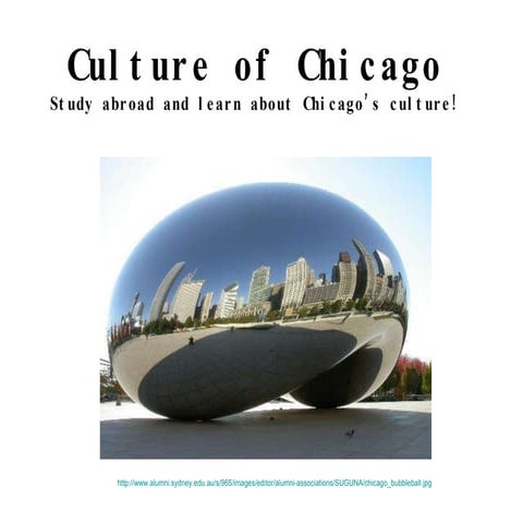 Culture of chicago | PPT