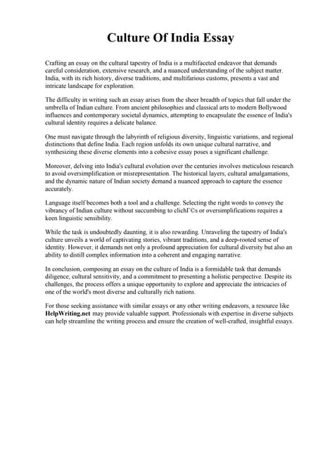 Essay Of Indian Culture.pdf