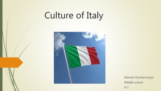 Italian cultures | PPT