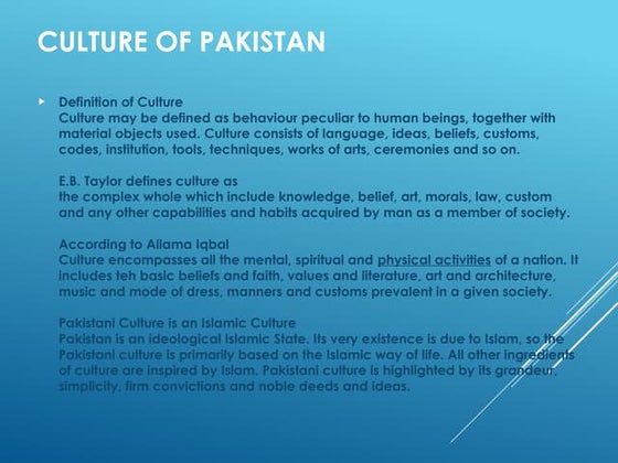 Culture of pakistan ‫‫ | PPTX | Islam | Religion & Spirituality