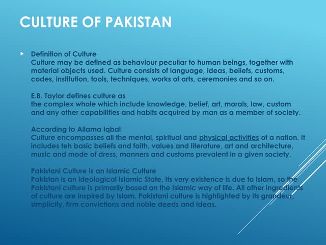Culture of pakistan ‫‫ | PPTX