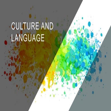 language and culture indians | PPT