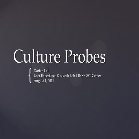 Culture probes | PDF