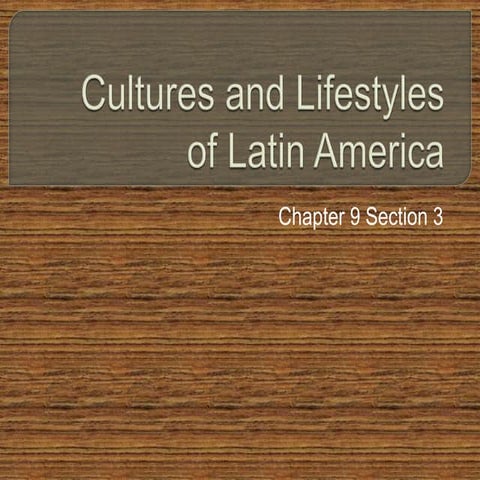 Cultures and Lifestyles of Latin America 9.3 | PPTX | Christianity ...