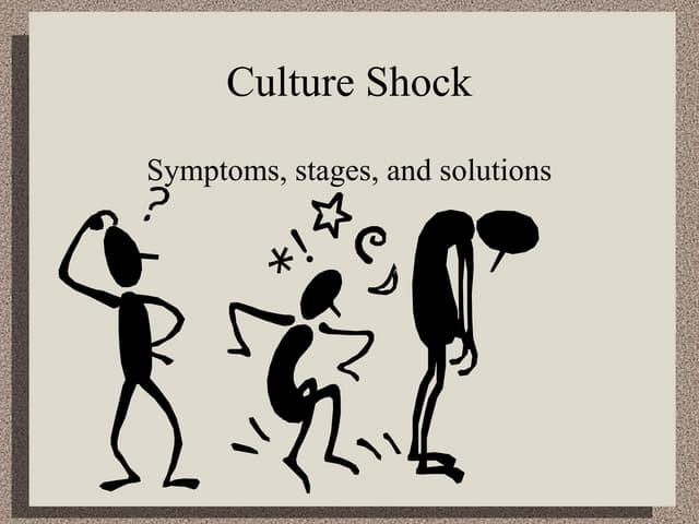 Cultural shock ppt | PPTX