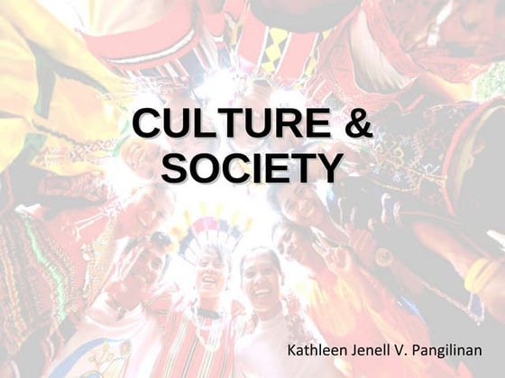 Culture and society | PPT