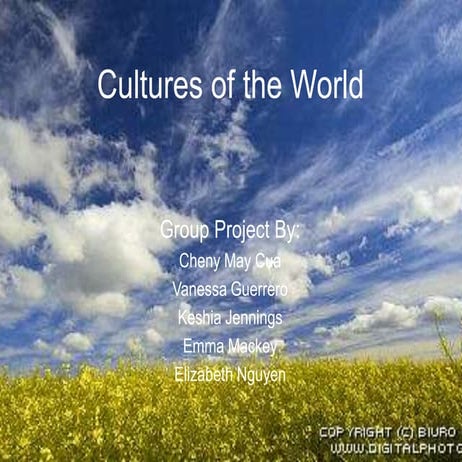 Cultures Throughout The World | PPT