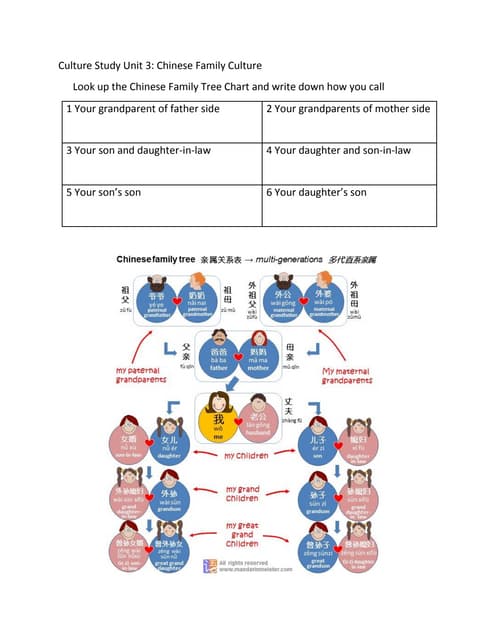 Culture study unit 8 Chinee Birthday Custom worksheet | PDF | Birthday ...