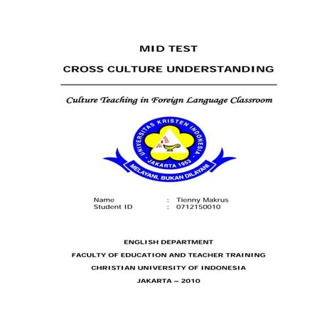 Culture Teaching In Foreign Language Classroom Pdf