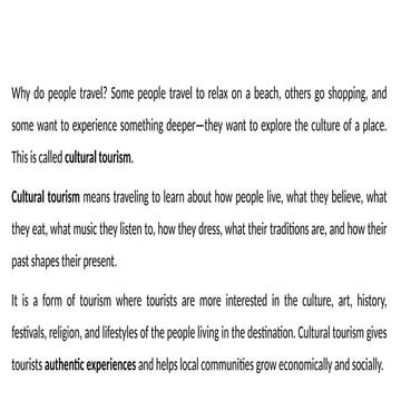 Exploring Cultural Tourism: Preserving Heritage and Promoting Local ...