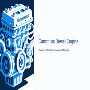 Cummins Diesel Engine – Powerful, Reliable & Fuel-Efficient Performance ...