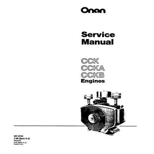 Cummins Onan CCKB Engine Service Repair Manual.pdf