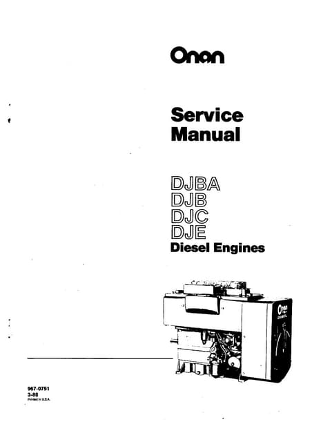 Cummins Onan DFED Generator Service Repair Manual.pdf