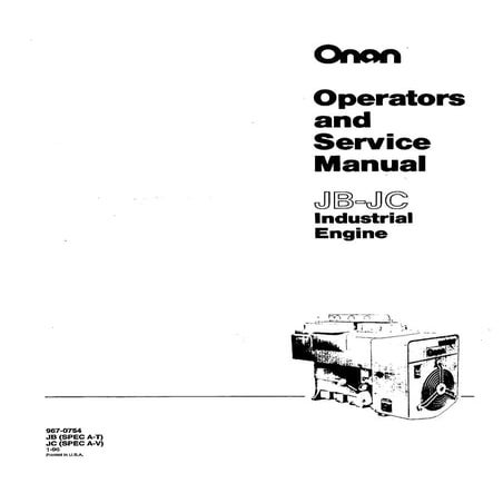 Cummins Onan JB - JC Industrial Engine Service Repair Manual.pdf