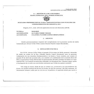 Claudia López a retractarse | PDF