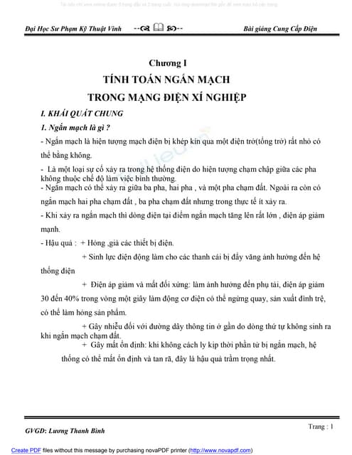 giao trinh an toan dien trong congnghiep chuong 3 | PDF