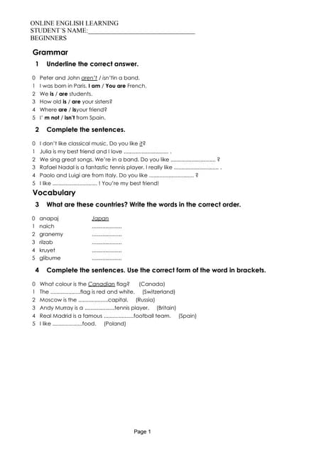 american english-file-test-1 | PDF