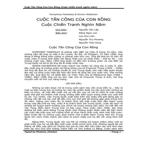 Cuoc tan cong cua con rong | PDF