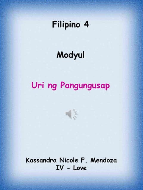 GRADE 4 FILIPINO LESSON PLAN | DOC