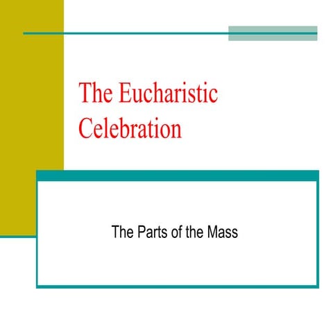 Parts of the mass | PPT