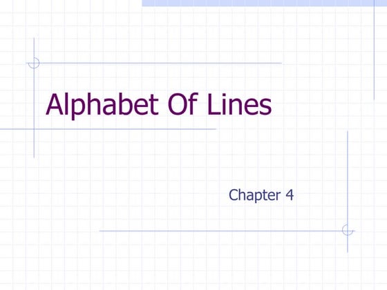 TYPES OF LINES - Graphics I | PDF | Drawing and Sketching | Arts and Crafts
