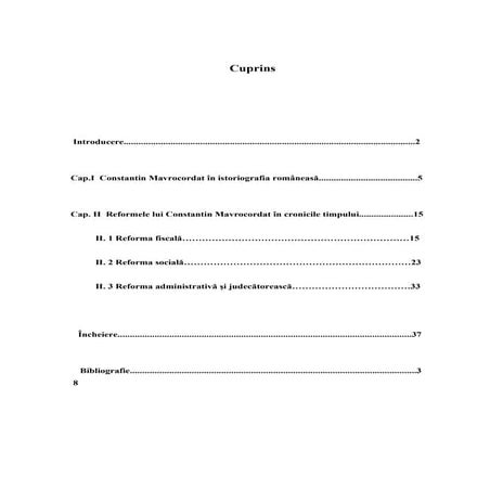Cuprins | DOC