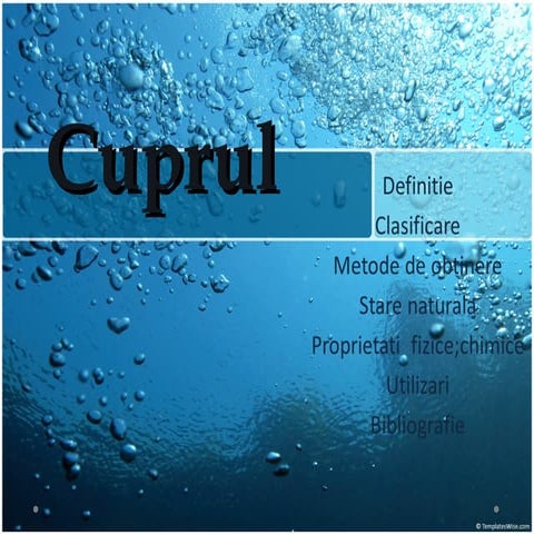 Cuprul | PPT