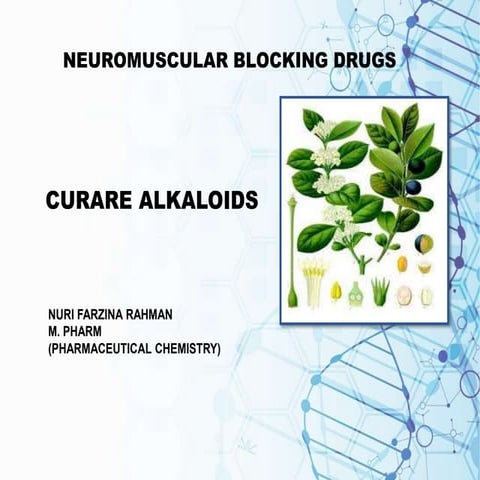 Curare alkaloids.pptx | Pharmaceutical Drugs | Medical Health