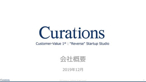 Curations presentations