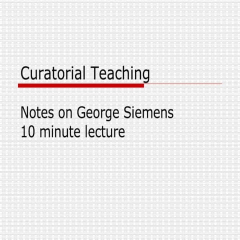 Curatorial Teaching - Notes | PDF | Arts and Crafts | Hobbies & Interests