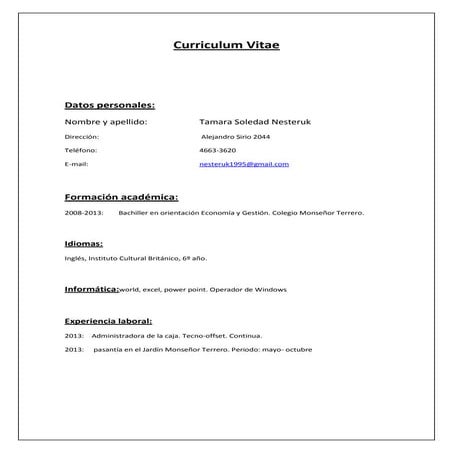 Modelo de carta | PDF