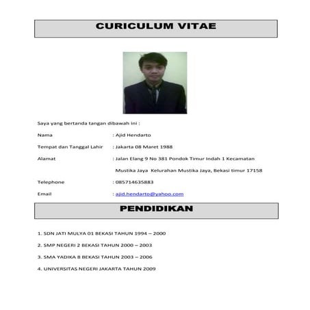 Curiculum vitae | DOCX